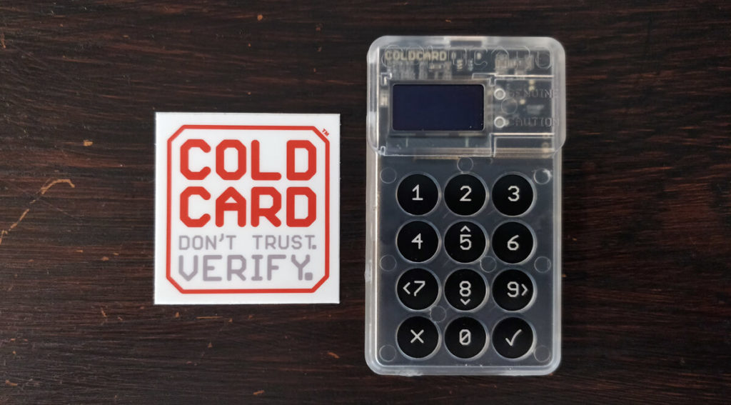 Coldcard - Die kompromisslose Hardware-Wallet | The Coinspondent
